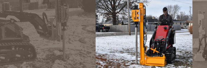 Post Drivers, Post Pullers, Hydraulic & Gas Powered | Rhino Tool