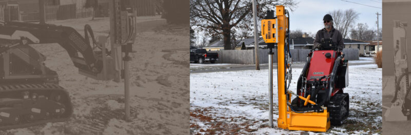 Post Drivers, Post Pullers, Hydraulic & Gas Powered | Rhino Tool